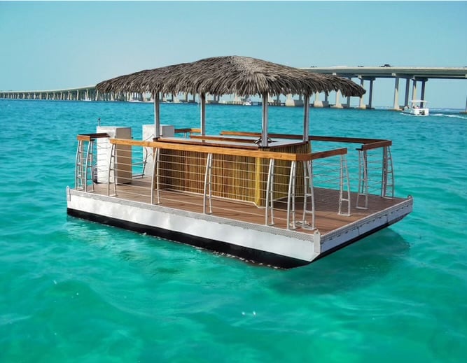 Floating Tiki Boats - Destin Booze Cruises - Up to 10 Passengers